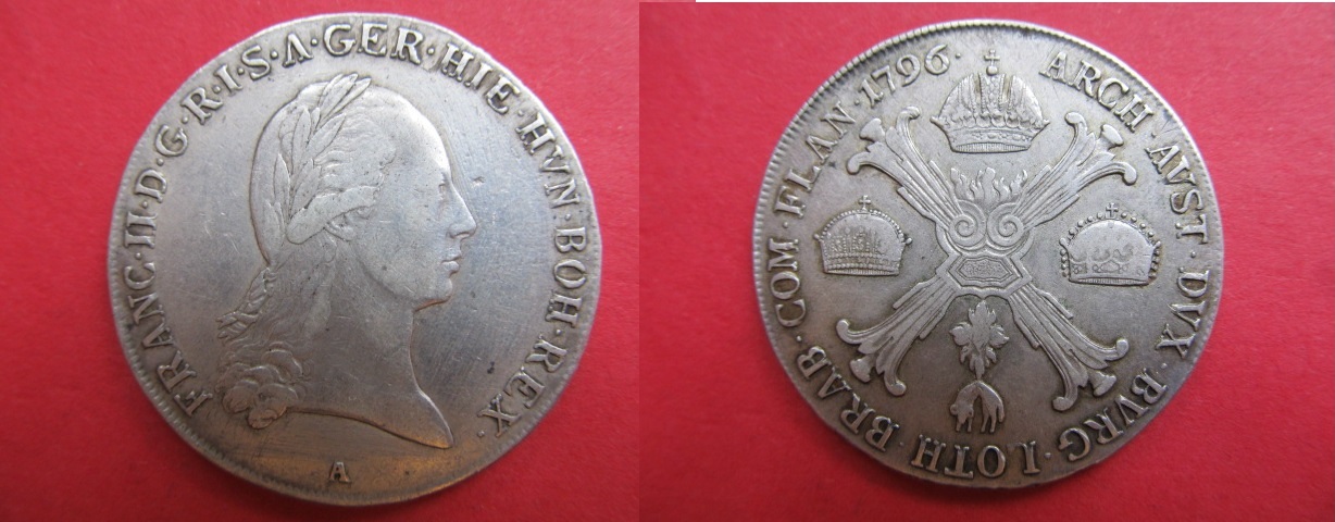 RDR / Österreich / habsburg Kronentaler 1796 A Habsburg - Franz II. (I.) 1792-1835 ss-vz ...