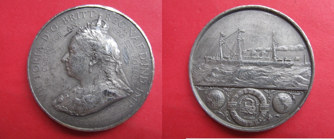 Grossbritannien / England / UK / United Kindgom Medaille 1897 Zinn ...