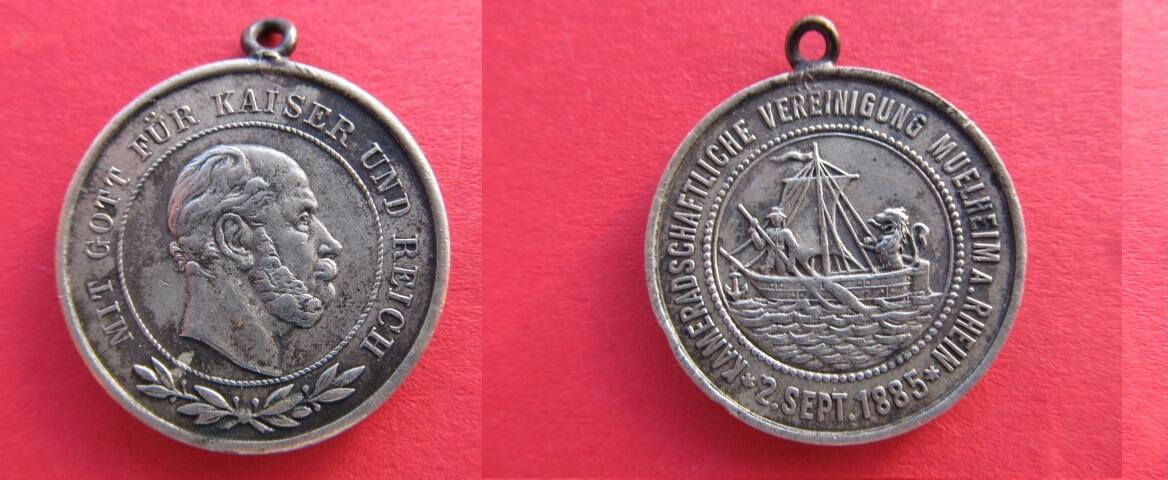 Deutsches Kaiserreich / Köln - Mülheim am Rhein silberne Medaille ...
