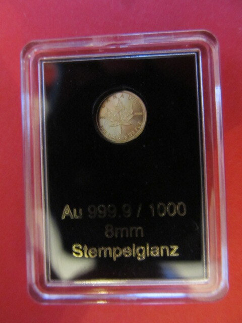 Kanada / Canada 50 Cents 2018 50 Cent - Gold - Mini - Elizabeth II - 1g ...