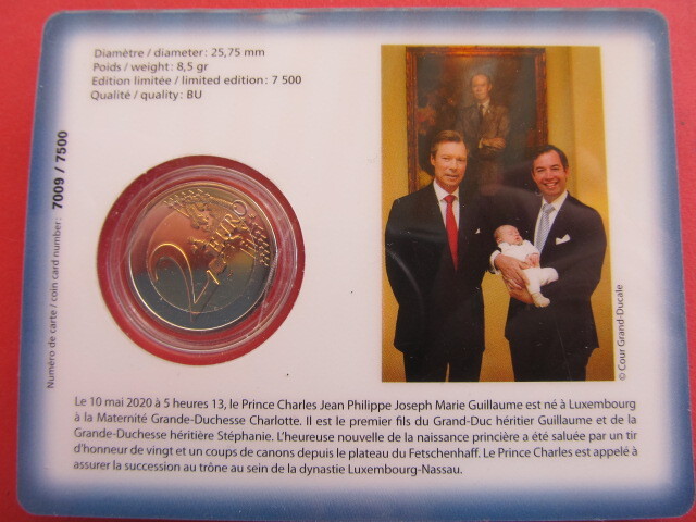 Luxemburg / Luxembourg / Letzebuerg 2 Euro 2020 2 € Gedenkmünze ...