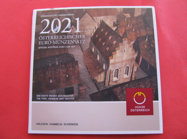 Österreich / Austria Euro KMS 2021 € Kursmünzensatz Set - 3,88 € - Der ...