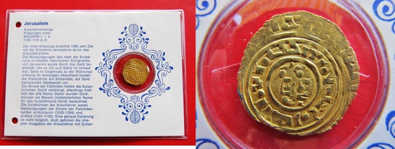 Kreuzfahrer / Crusaders AV- Bezant Gold - Jerusalem - Baldwin I.-II ...