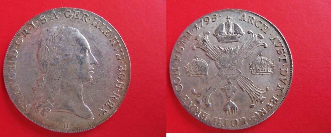 RDR / Österreich - Ungarn Kronentaler 1795 H Haus Habsburg - Franz II.(I.) 1792-1835 - Günzburg ...