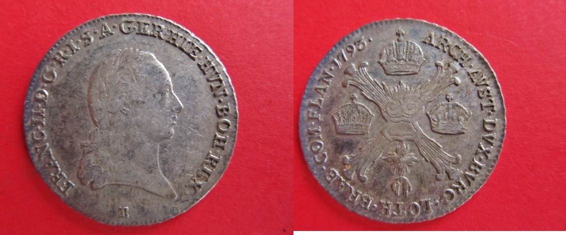 RDR / Österreich - Ungarn 1/4 Kronentaler 1793 B Haus Habsburg - Franz II.(I.) 1792-1835 ...