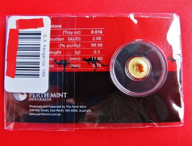 Australien 2 Dollars 2016 Gold - Super-Miniaturgoldmünze - Mini-Roo ...