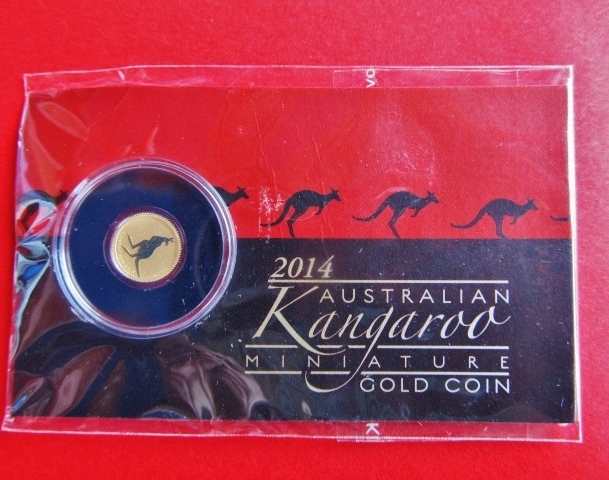 Australien 2 Dollars 2014 Gold - Super-Miniaturgoldmünze - Mini-Roo ...