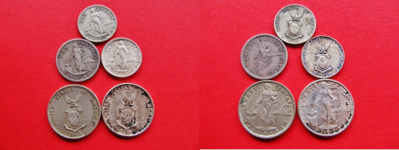 Philippinen / USA / United States of America Lot, 5 St., 1904-1945 ...