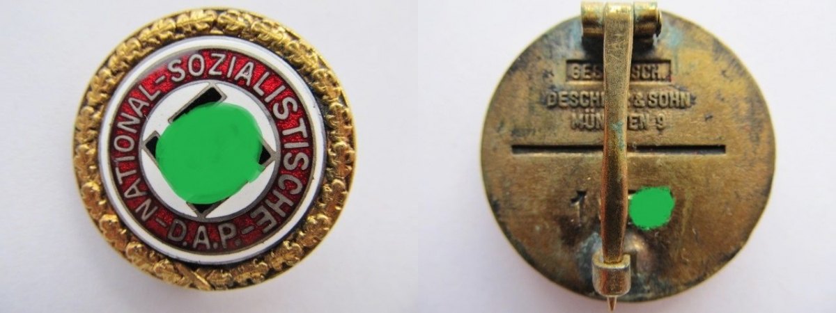 3.Reich Parteiabzeichen 1933-1945 Goldenes Ehrenzeichen der NSDAP ...