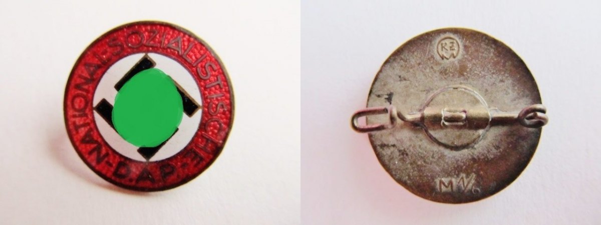Drittes Reich 1933-1945 NSDAP Parteiabzeichen NSDAP-Mitgliedsabzeichen ...