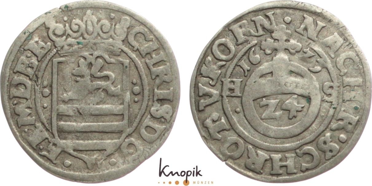 Braunschweig-Lüneburg-Celle 1/24 Taler 1623 HS Christian von Minden ...