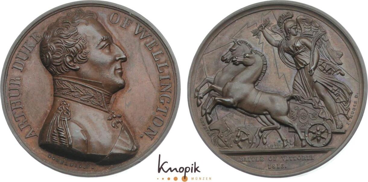 Großbritannien Bronzemedaille 1820 George III. 1760-1820. Avers kl. Stempelfehler, vorzüglich ...