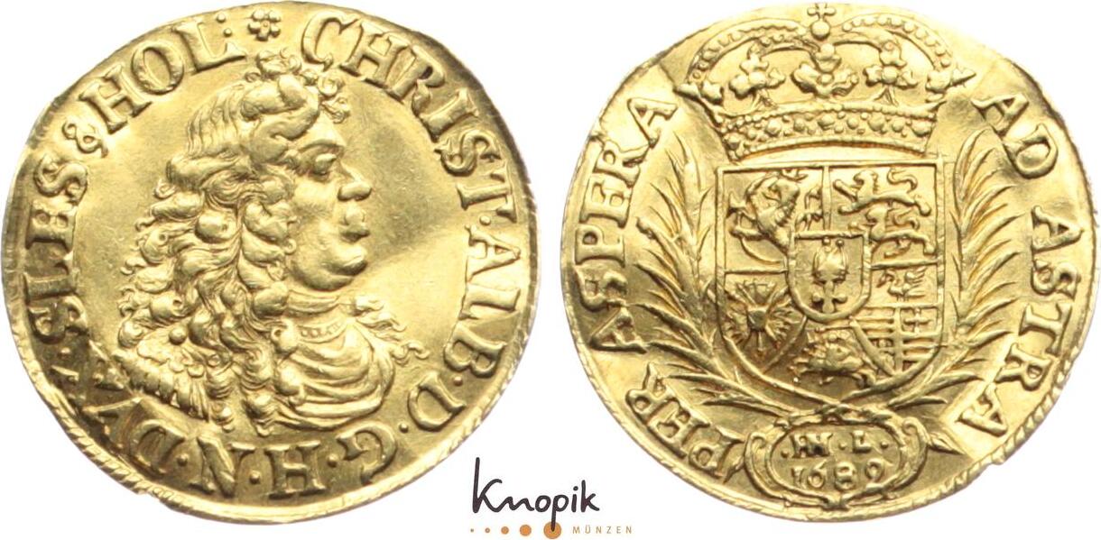Schleswig-Holstein-Gottorp Dukat 1689 Christian Albrecht, Bischof von ...