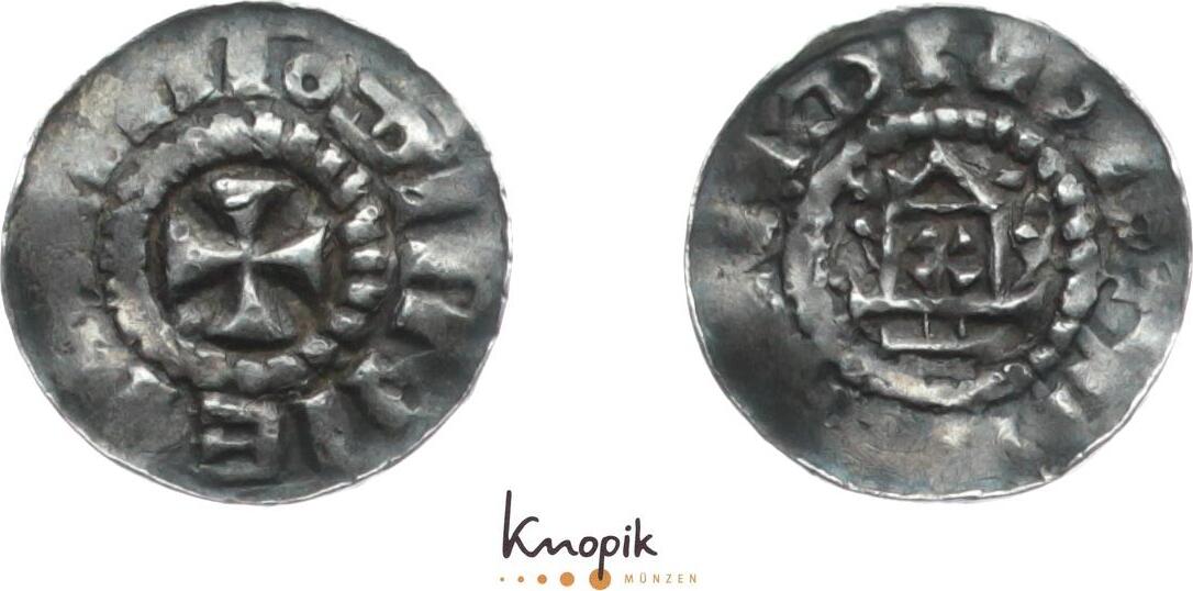 Magdeburg, Erzbistum Pfennig Giselher ? 981-1004. Prägeschwäche, sehr ...
