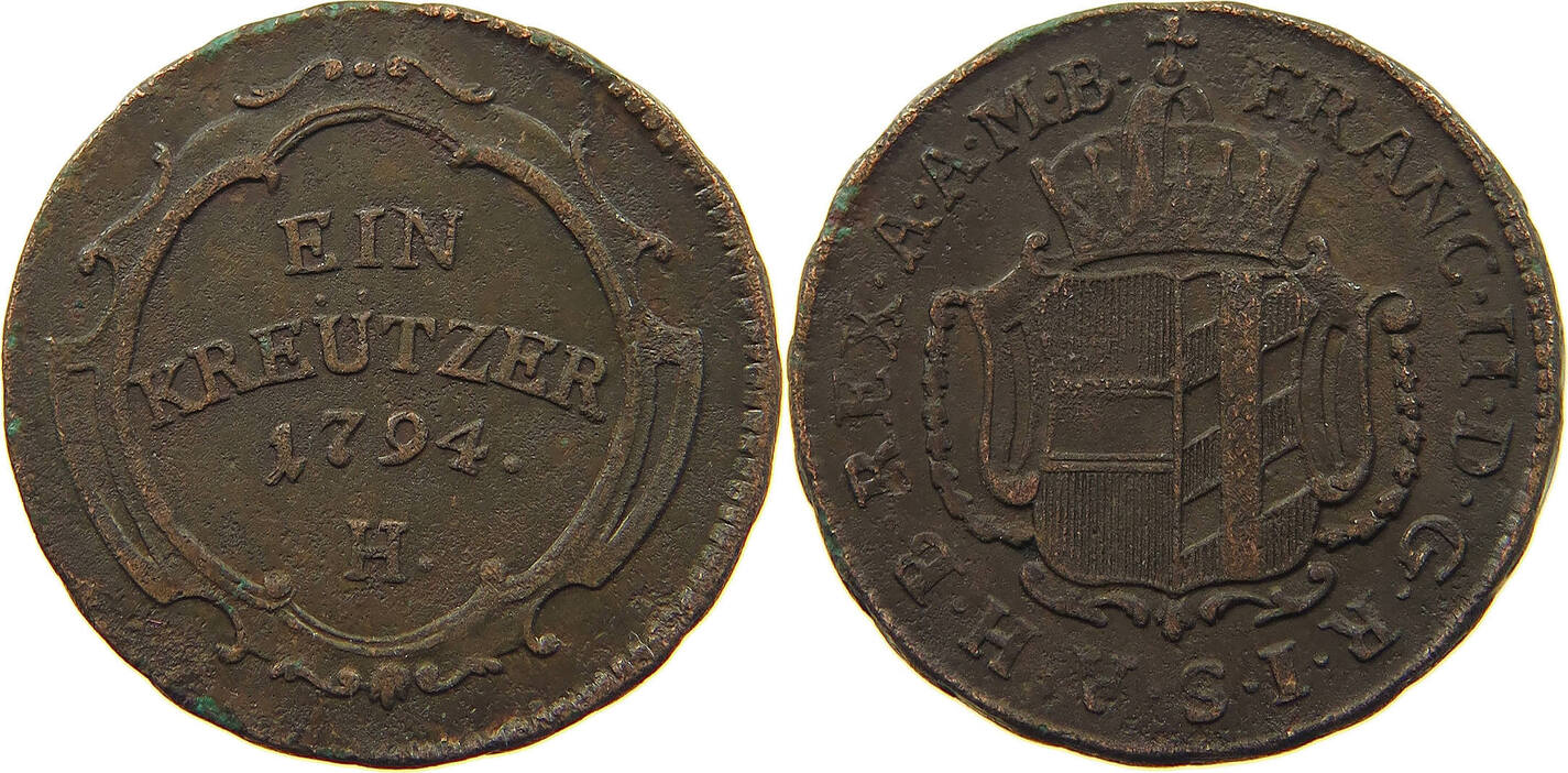 HAUS HABSBURG KREUZER 1794 H FRANZ II. 1792-1835 SS- | MA-Shops