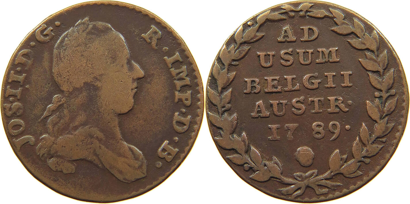 HAUS HABSBURG 2 LIARDS 1789 Josef II. (1765-1790) SS- | MA-Shops