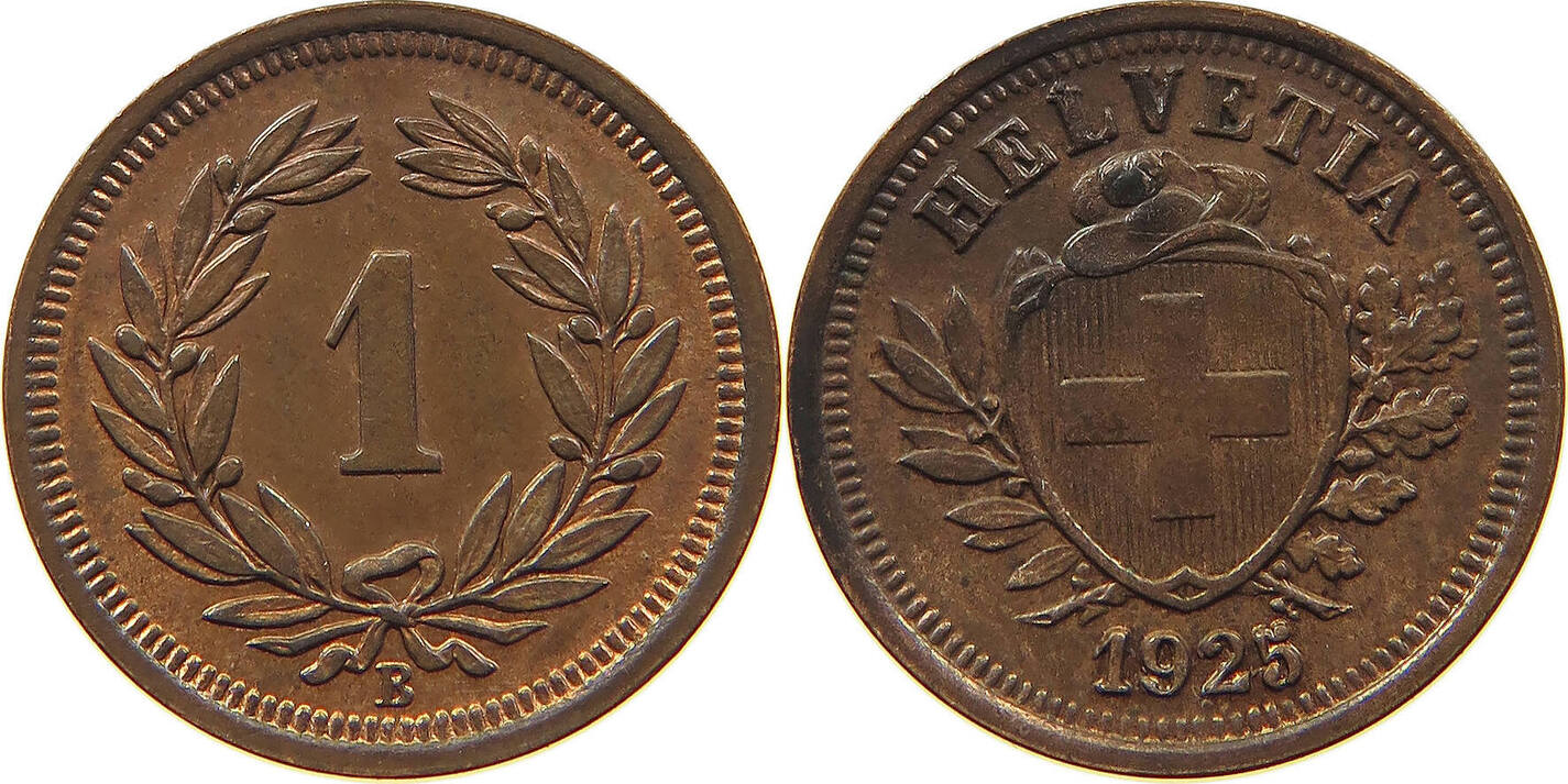 SCHWEIZ RAPPEN 1925 VZ | MA-Shops