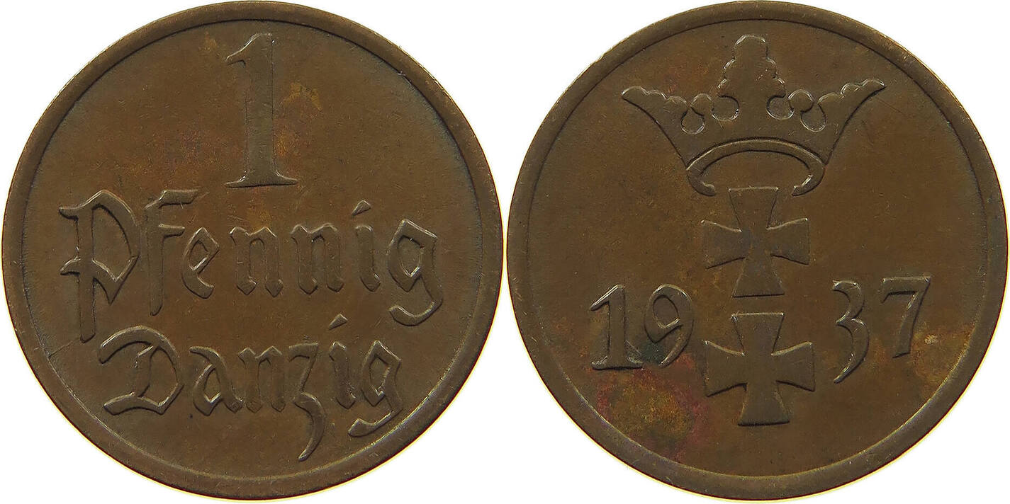 DANZIG PFENNIG 1937 SS | MA-Shops