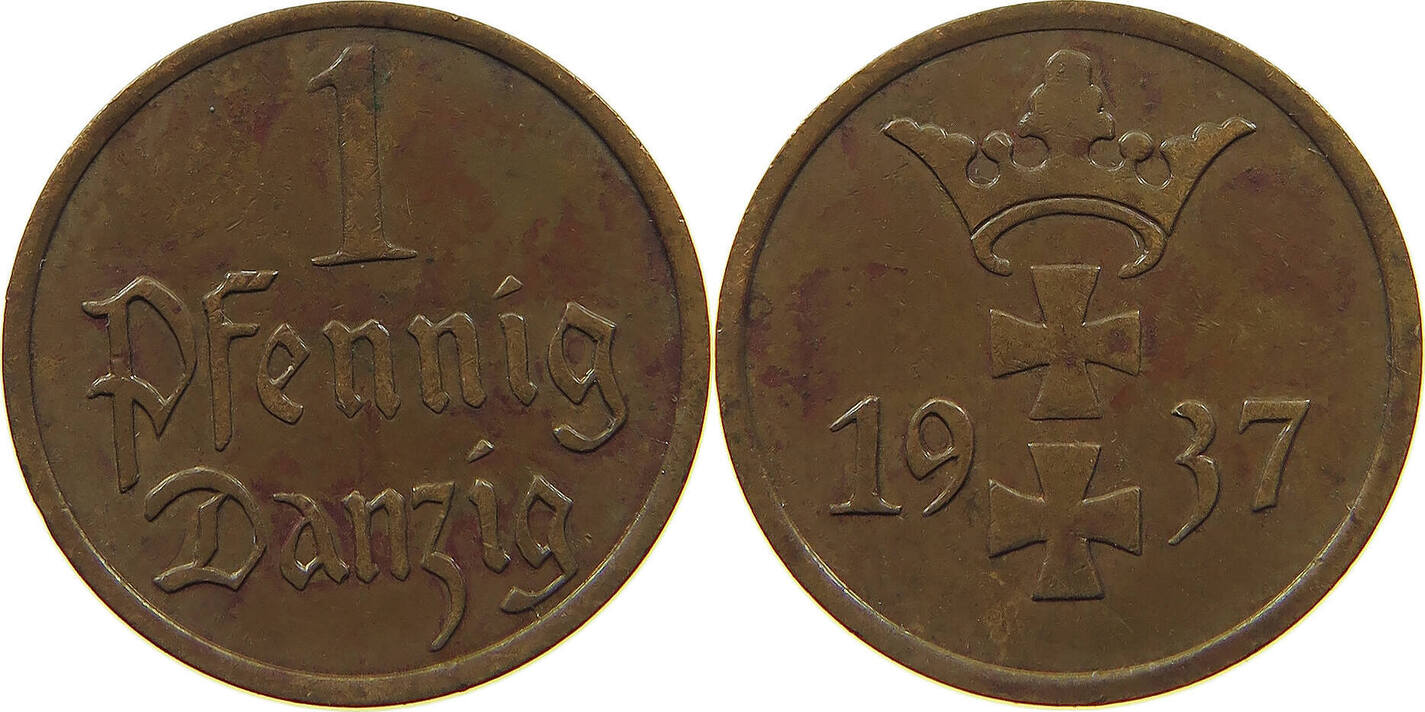 DANZIG PFENNIG 1937 SS | MA-Shops
