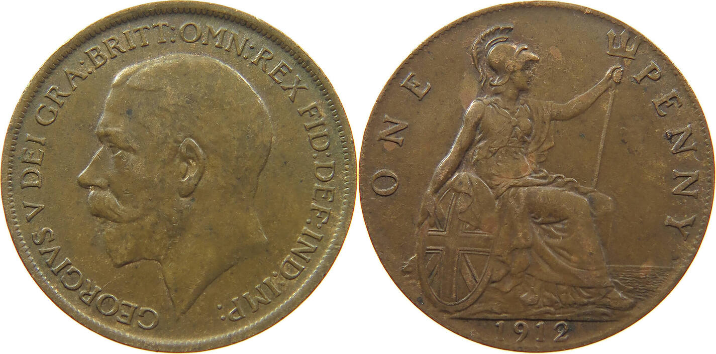 GREAT BRITAIN PENNY 1912 George V. (1910-1936) SS | MA-Shops