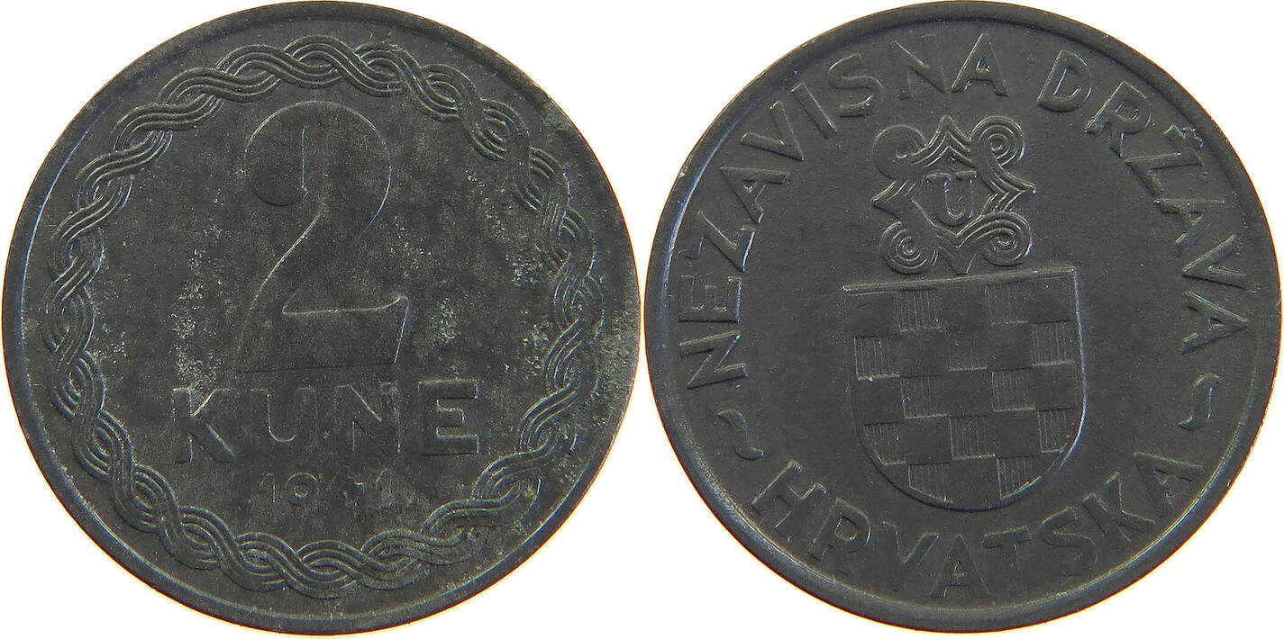 CROATIA 2 KUNE 1941 SS | MA-Shops