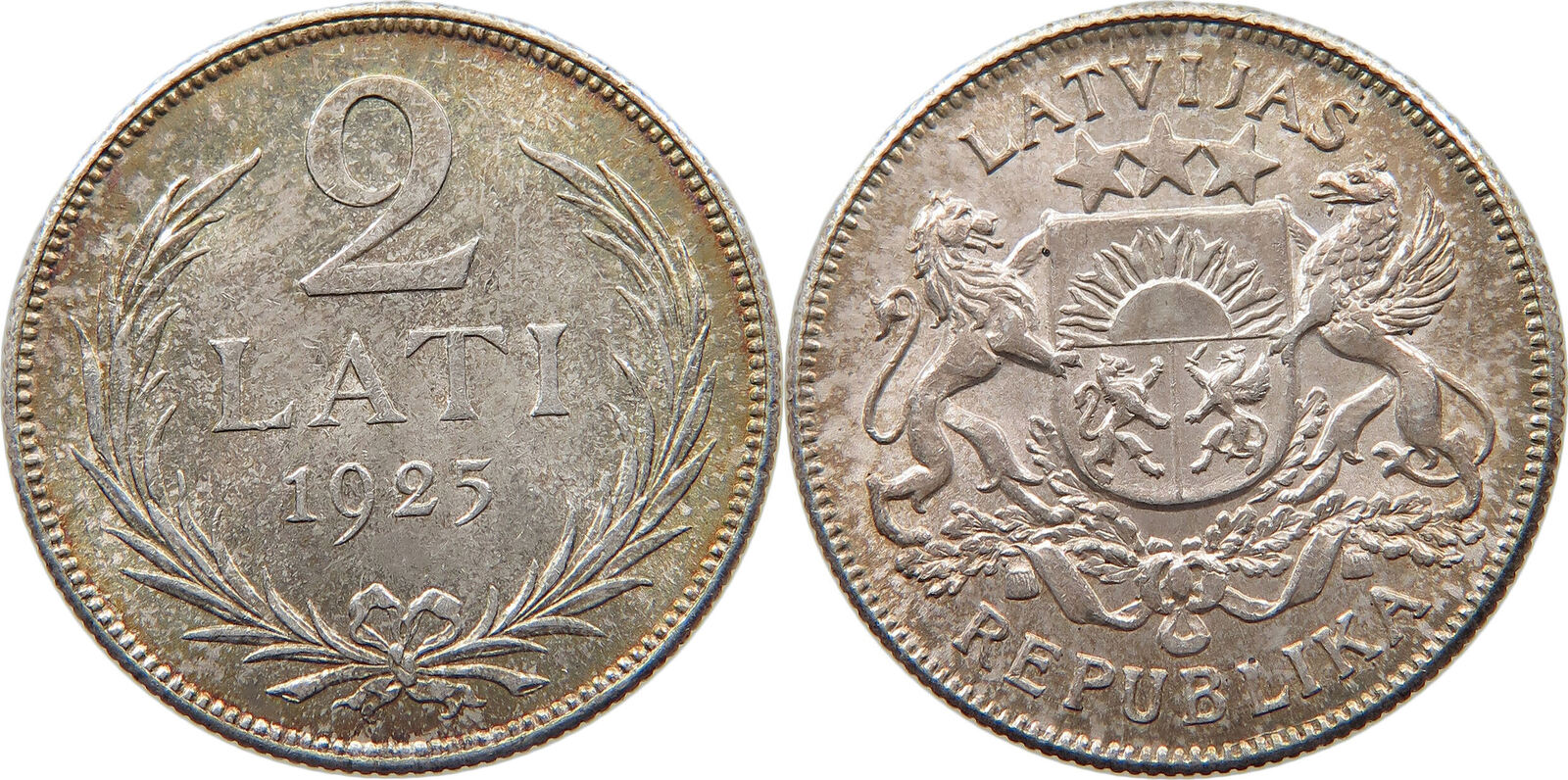 LATVIA 2 LATI 1925 VZ | MA-Shops