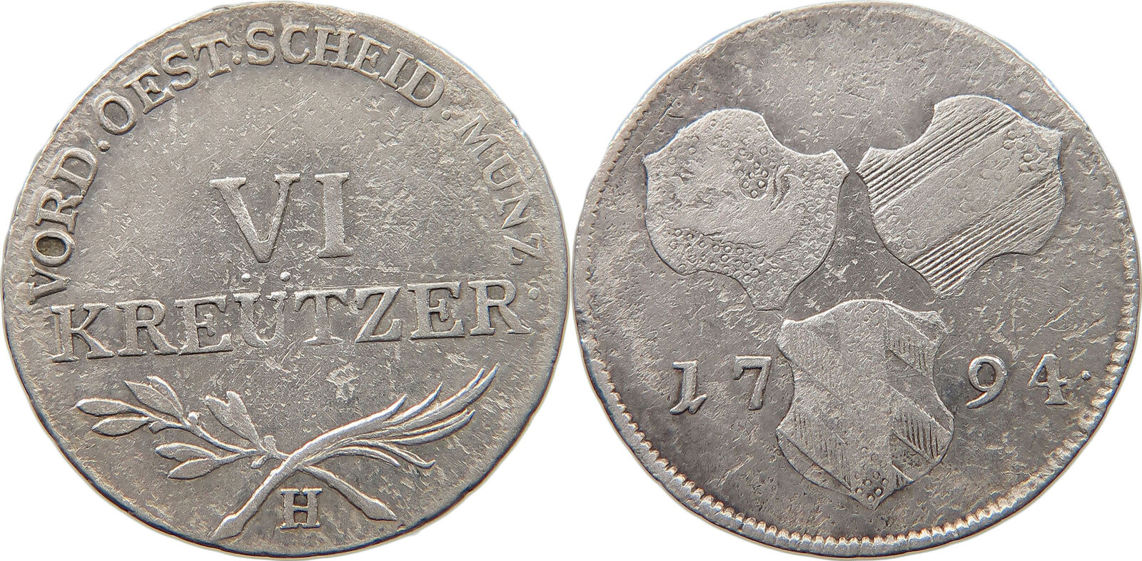 HAUS HABSBURG 6 KREUZER 1794 H FRANZ II. 1792-1835 S | MA-Shops