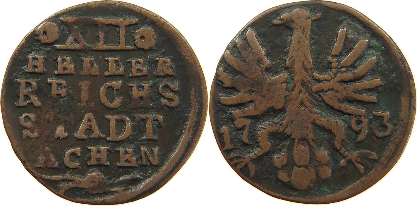 AACHEN 12 HELLER 1793 SS- | MA-Shops