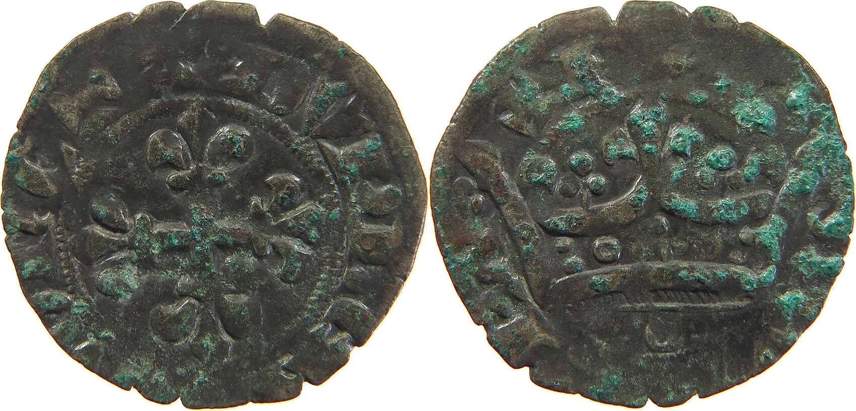 FRANCE DOUBLE PARISIS Charles IV, 1322-1328. SS | MA-Shops