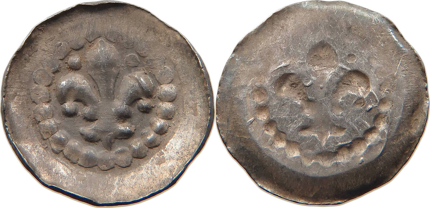 STRASSBURG STADT EINSEITIGER LILIENPFENNIG 1375-1400 ca. SS | MA-Shops