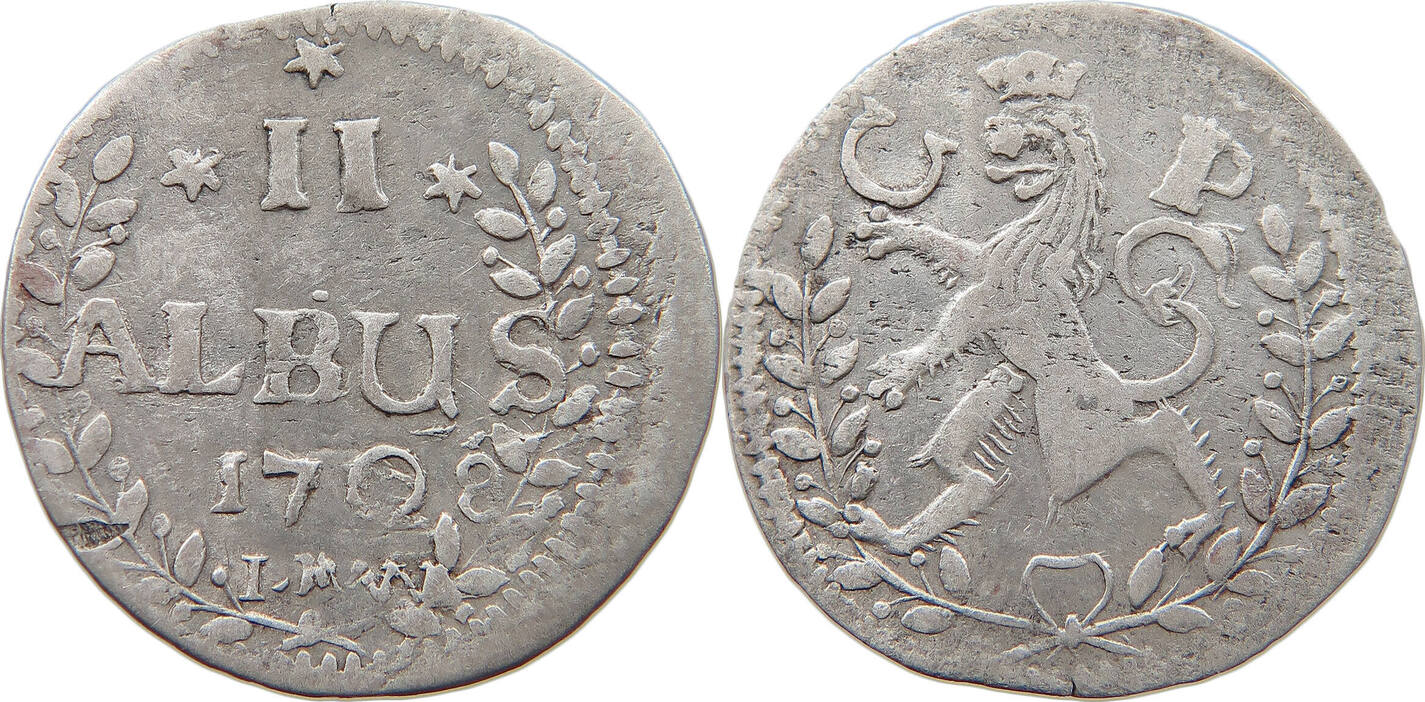 PFALZ KURLINIE 2 ALBUS 1708 Johann Wilhelm (1690-1716) S-SS | MA-Shops