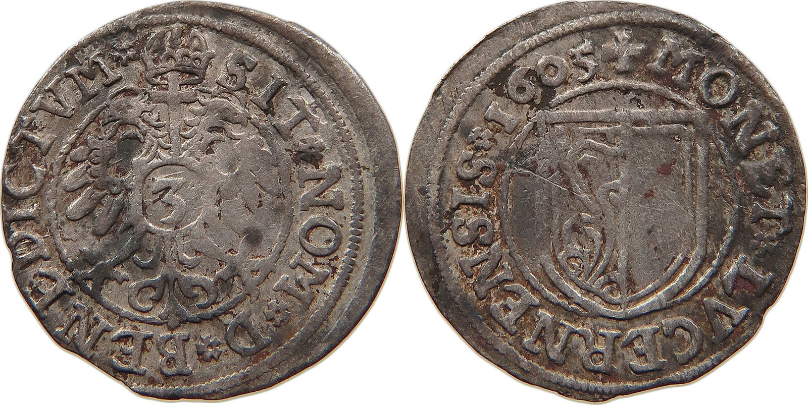 SWITZERLAND LUZERN 3 KREUZER 1605 SS- | MA-Shops