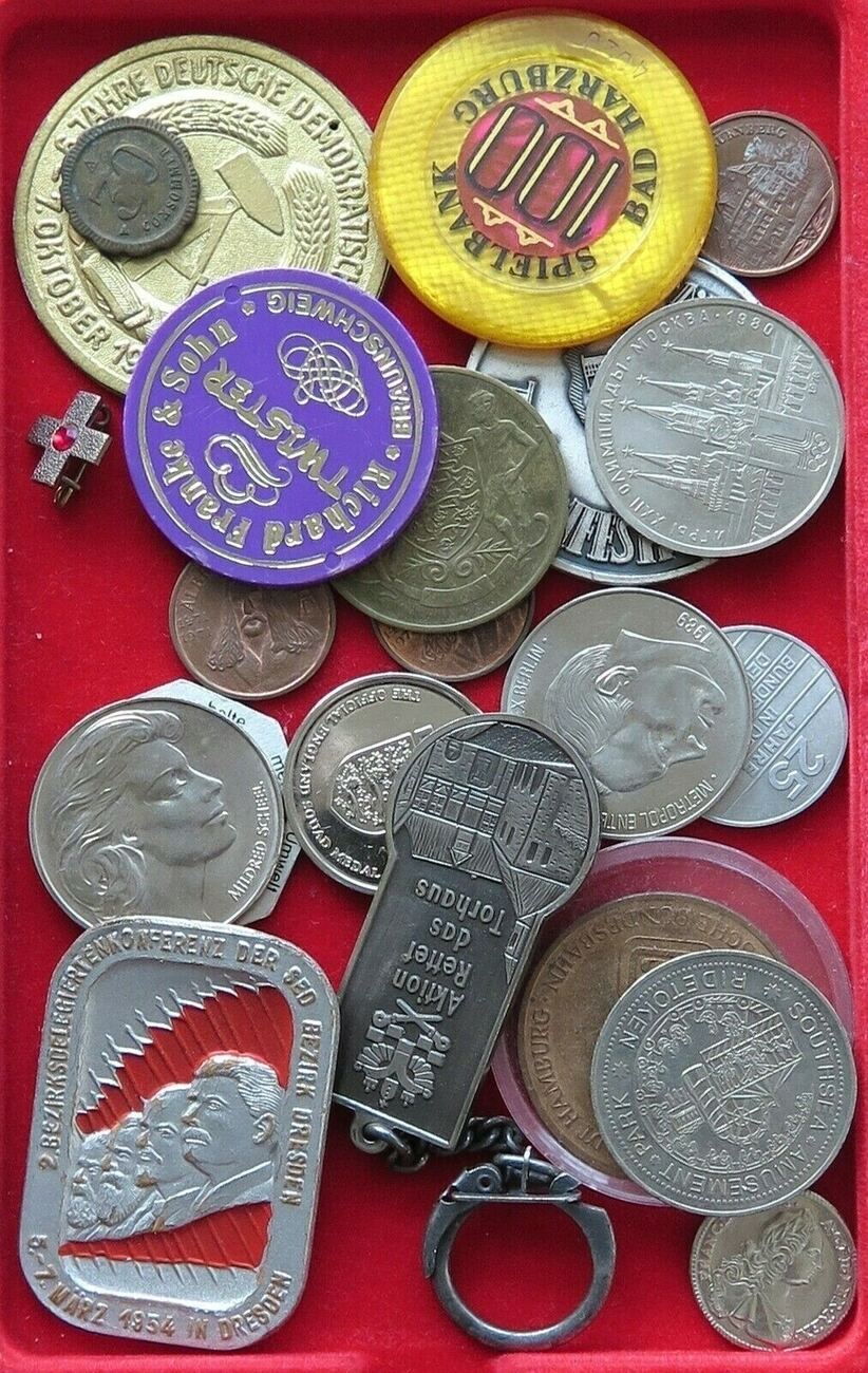 DEUTSCHLAND MEDALS JETONS TOKENS COLLECTION LOT GERMANY MEDAL JETONS ...