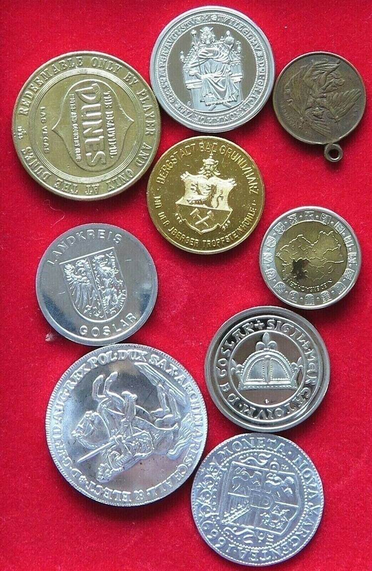 DEUTSCHLAND MEDALS JETONS TOKENS COLLECTION LOT GERMANY MEDALS JETONS ...