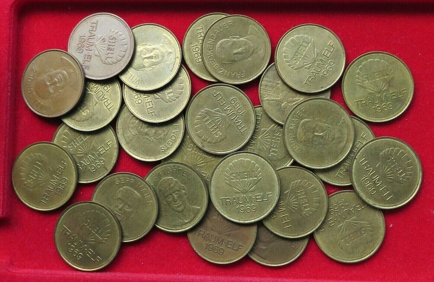 DEUTSCHLAND COLLECTION LOT GERMANY SHELL TOKENS 28pc 138g DIV. | MA-Shops