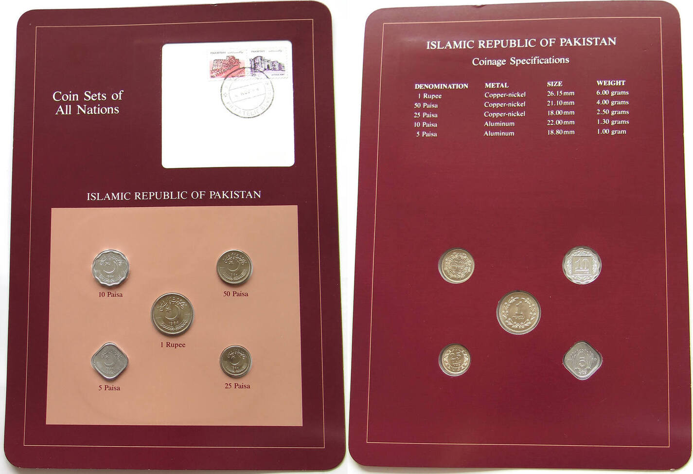 PAKISTAN SET 1984 FRANKLIN MINT UNC | MA-Shops