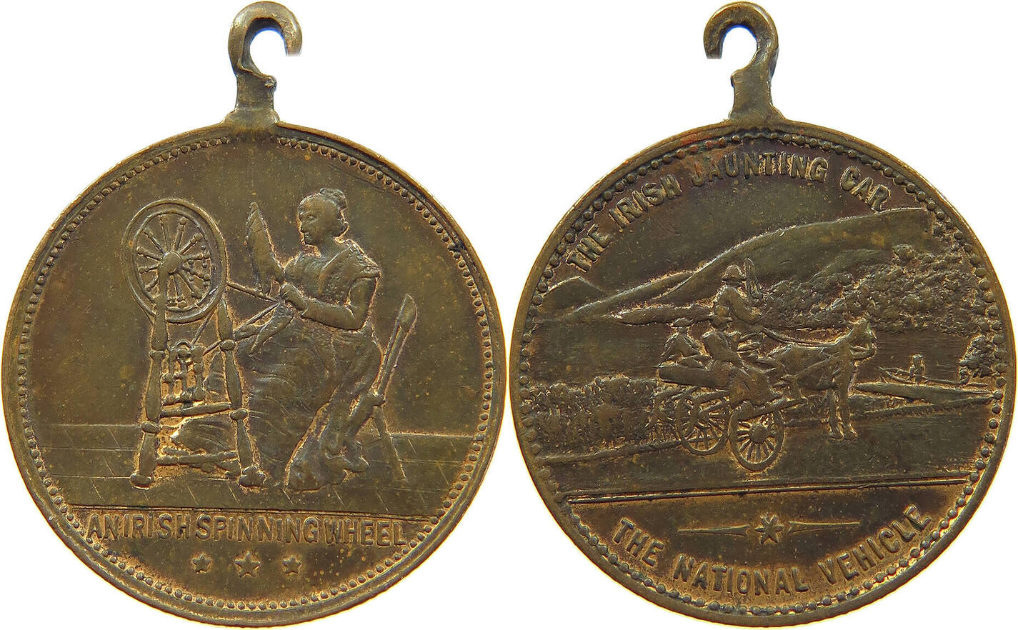 IRELAND TOKEN AN IRISH SPINNING WHEEL VZ | MA-Shops