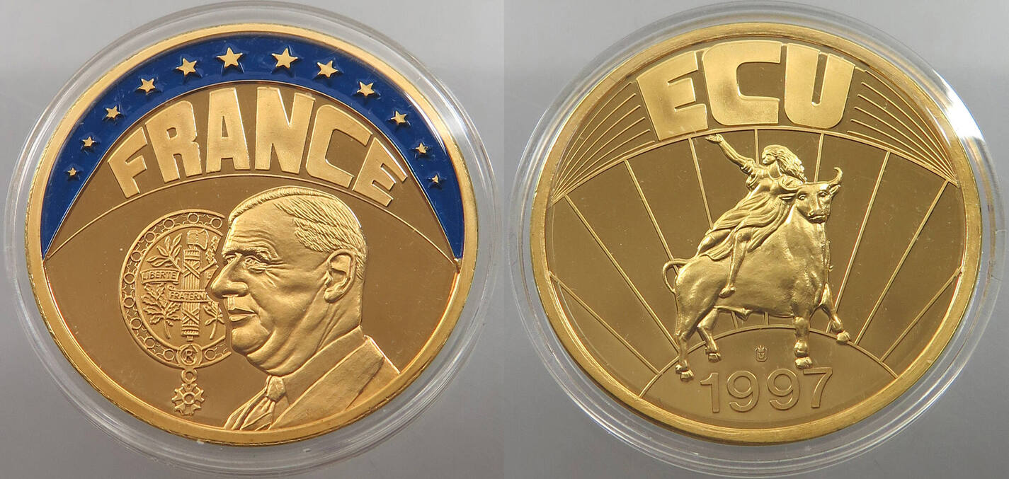 FRANCE MEDAL ECU 1997 PROOF | MA-Shops
