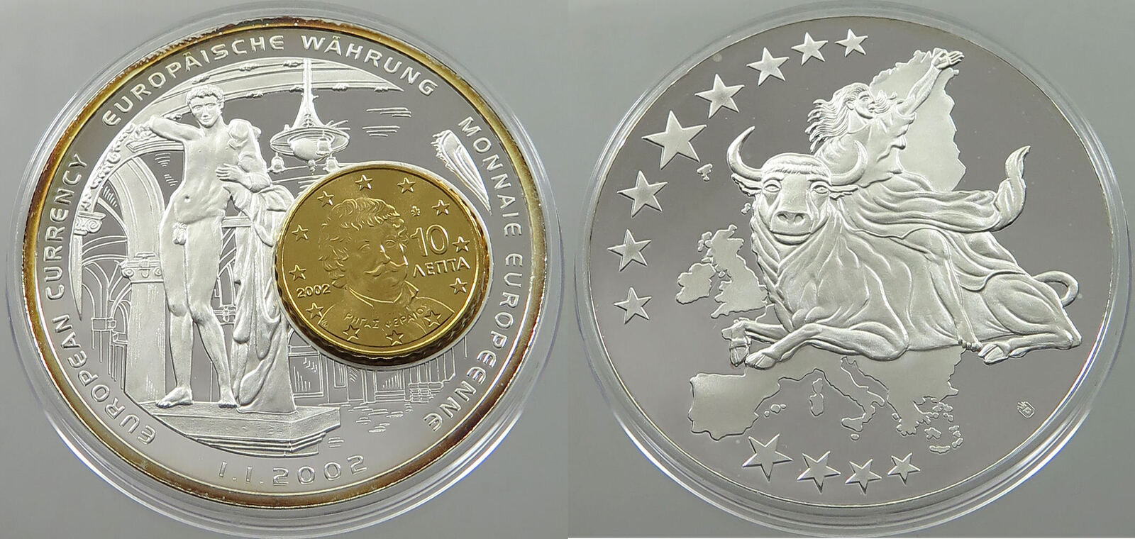 GREECE MEDAL 2002 EUROPEAN CURRENCY PROOF | MA-Shops