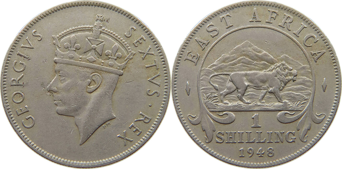 EAST AFRICA SHILLING 1948 George VI. (1936-1952) SS | MA-Shops