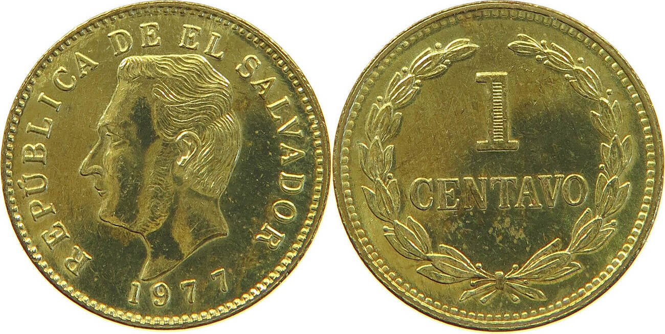 EL SALVADOR CENTAVO 1977 VZ | MA-Shops