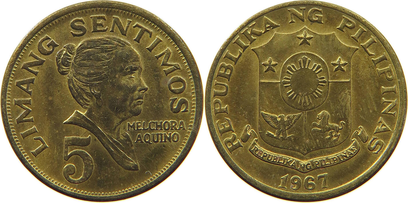 PHILIPPINES 5 SENTIMOS 1967 VZ | MA-Shops