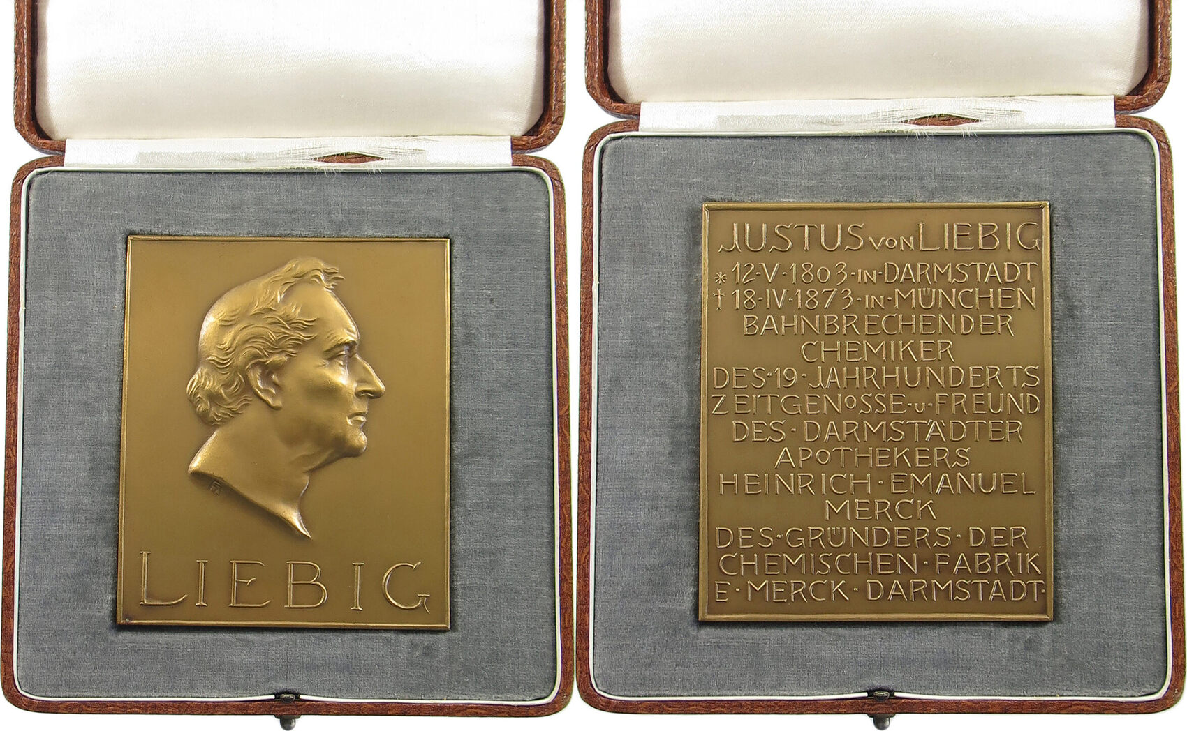 DEUTSCHLAND PLAKETTE JUSTUS VON LEIBIG UNC | MA-Shops