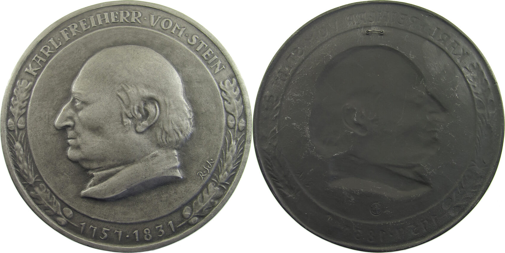 DEUTSCHLAND PLAKETTE KARL FREIHERR VOM STEIN 1757-1831 VZ | MA-Shops