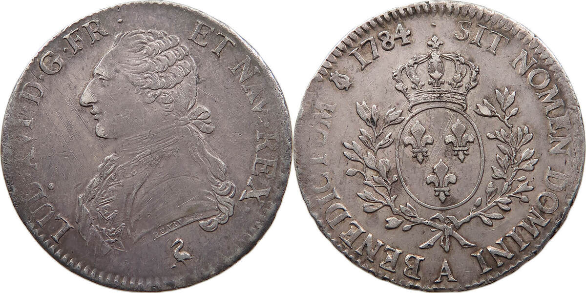 FRANCE ECU 1784 A Louis XVI. (1774-1793) SS | MA-Shops