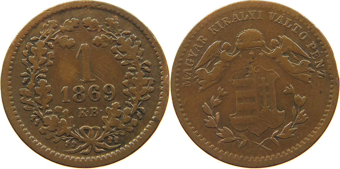 HAUS HABSBURG KRAJCZAR KREUZER 1869 KB Franz Joseph I. (1848-1916) S-SS | MA-Shops