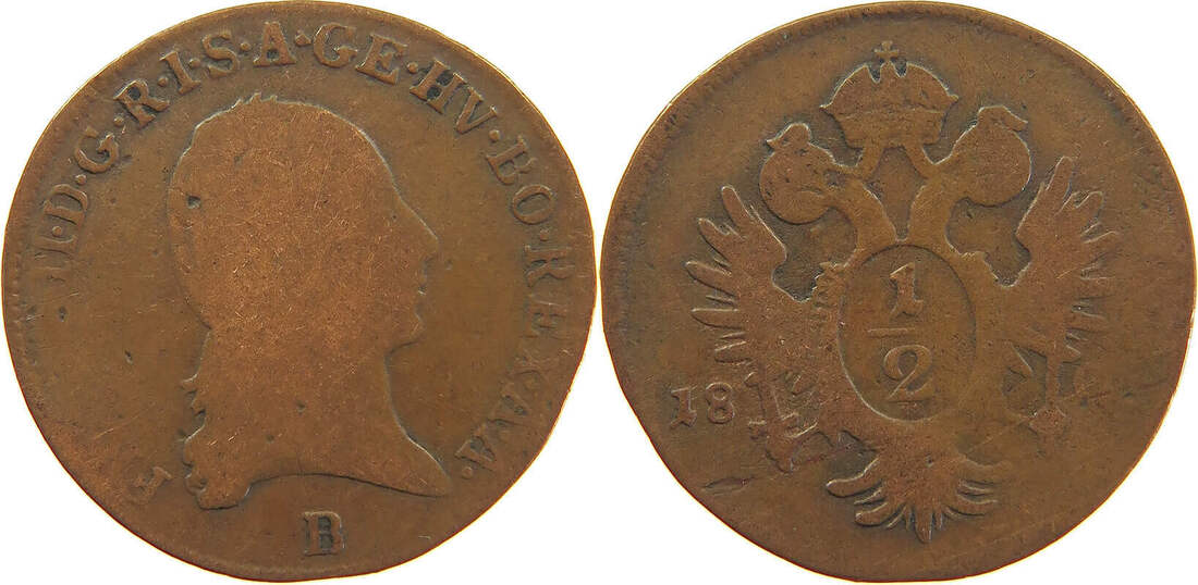 HAUS HABSBURG 1/2 KREUZER 1800 B FRANZ II. 1792-1835 S | MA-Shops