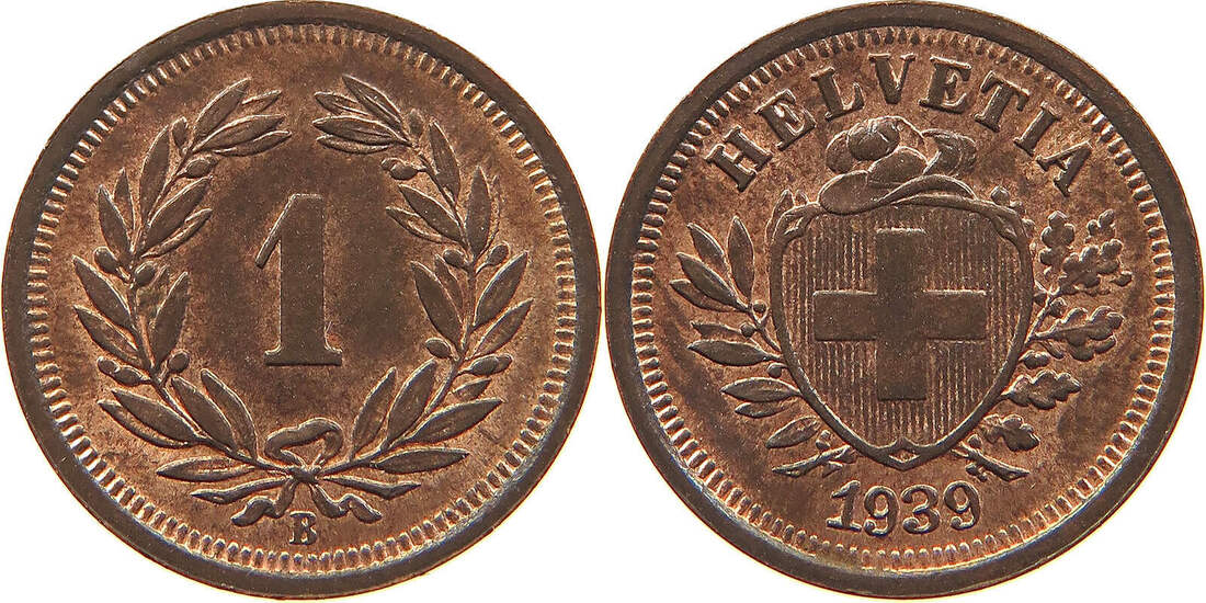 SCHWEIZ RAPPEN 1939 VZ | MA-Shops