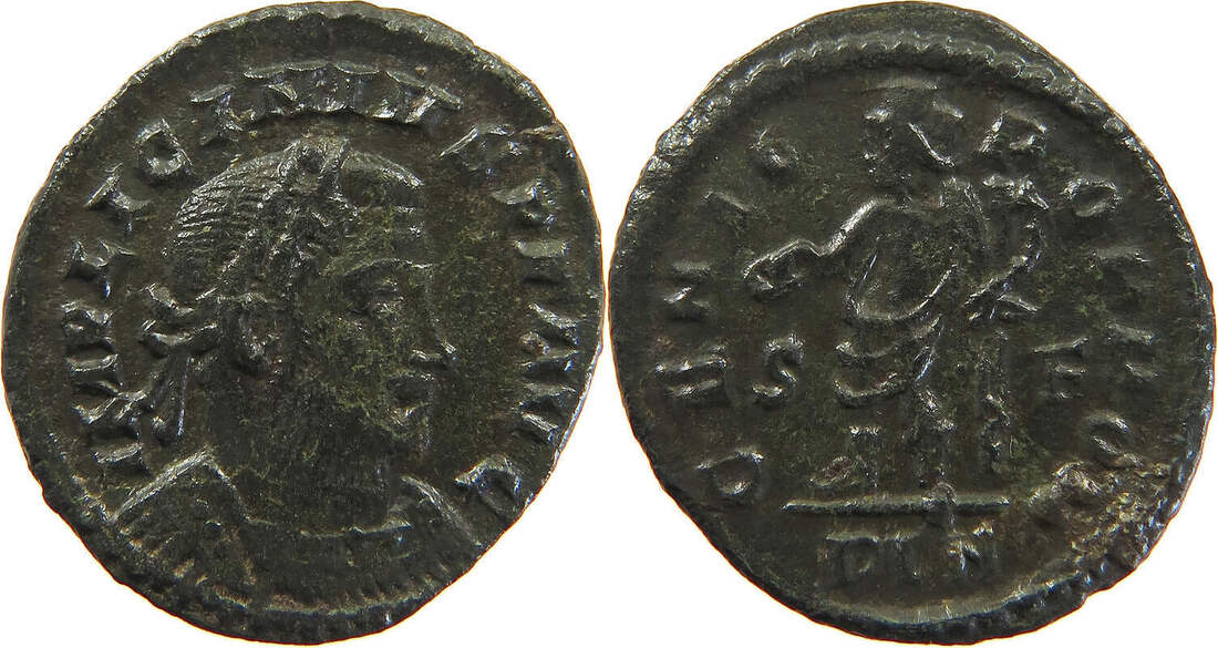 ROME EMPIRE FOLLIS Licinius I. (308-324) GENIO POP ROM LONDINIUM SS+ ...