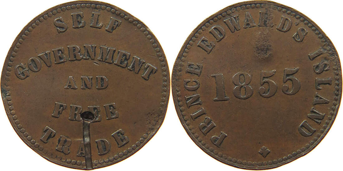 PRINCE EDWARD ISLAND CENT 1855 Victoria 1837-1901 S-SS | MA-Shops